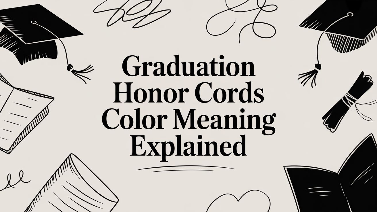 Graduation Honor Cords Color Meaning Explained – Stoles.com