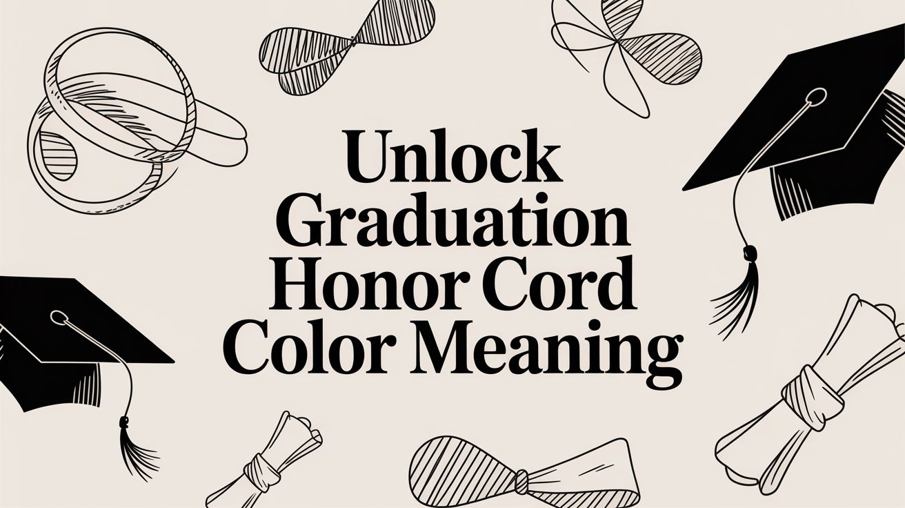Unlock Graduation Honor Cord Color Meaning – Stoles.com