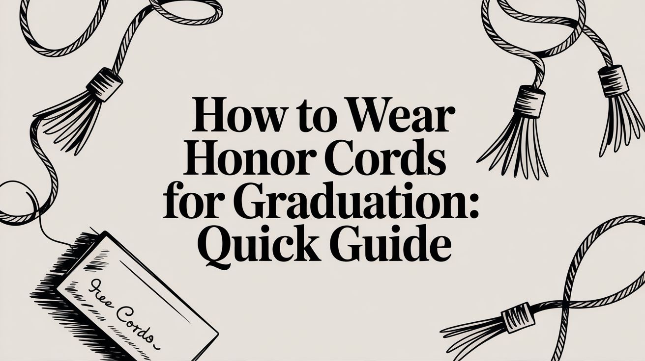How to Wear Honor Cords for Graduation: Quick Guide – Stoles.com