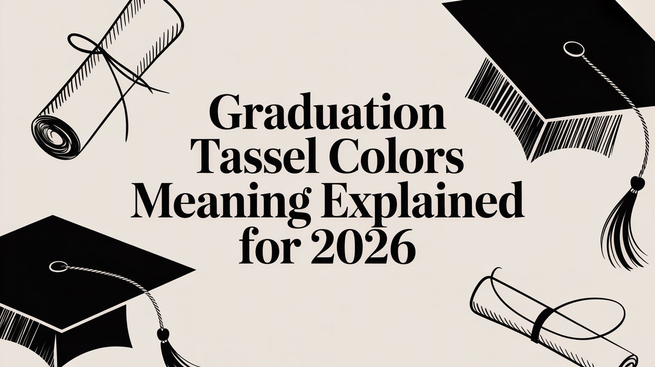 Graduation Tassel Colors Meaning Explained for 2026 – Stoles.com