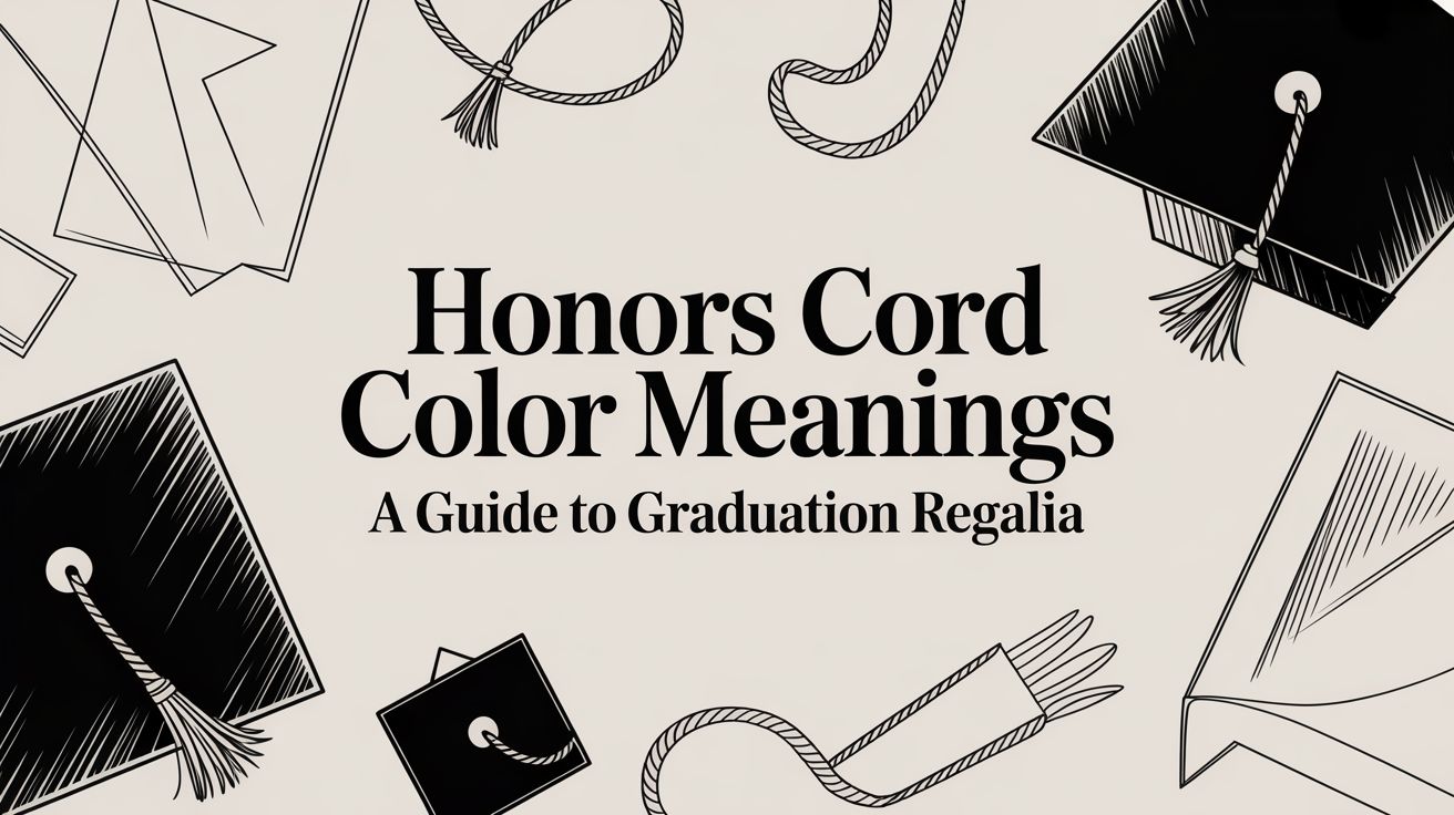 Honors Cord Color Meanings A Guide to Graduation Regalia – Stoles.com