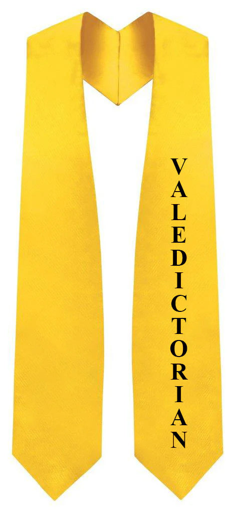 Gold Valedictorian Stole - Valedictorian Graduation Stole – Stoles.com