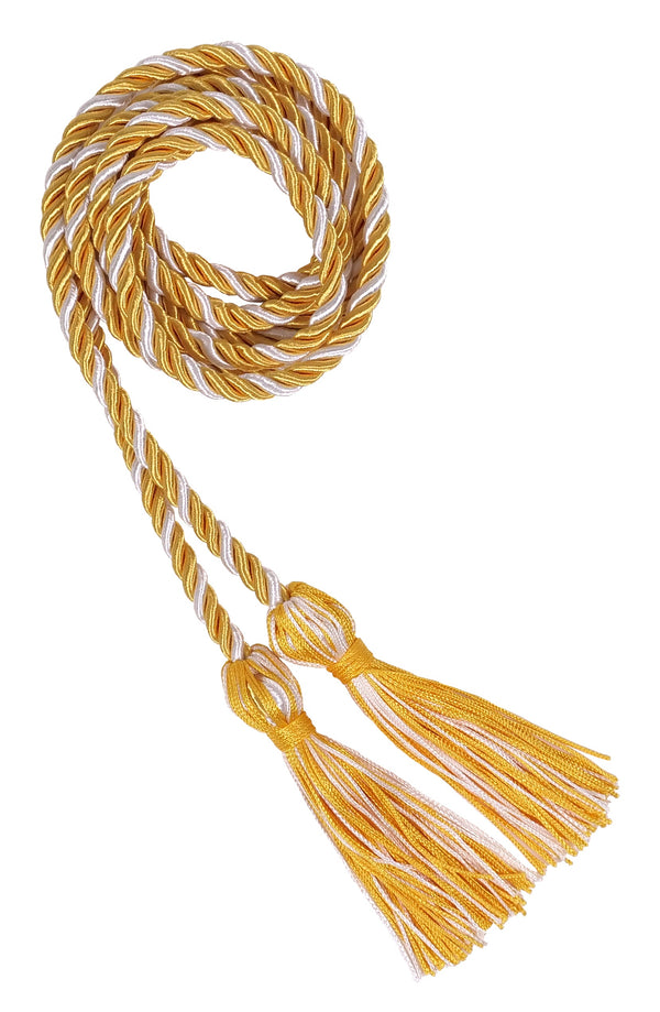 Gold and White Two Color Graduation Honor Cord – Stoles.com